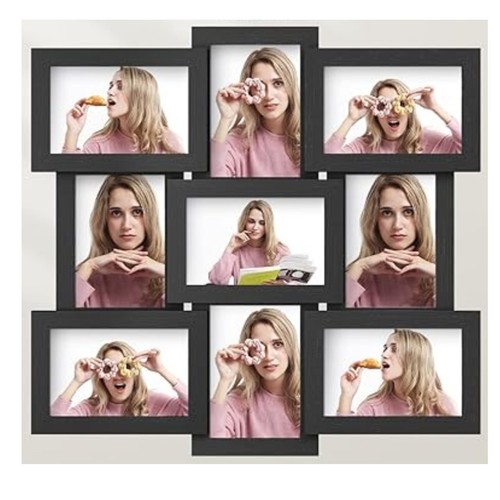 SONGMICS Collage Picture Frames 9 Pack For 4 x 6 in Photos Wall Decor ...