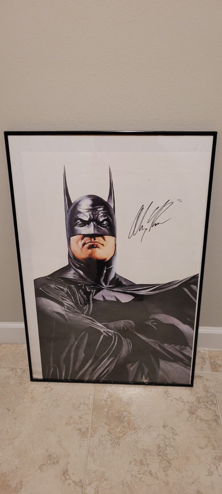 Batman Alex Ross Artwork Poster Signed By Alex Ross And Framed | eBay
