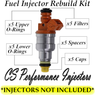 Bosch 0280150785 Fuel Injectors Rebuild Kit for 94-97 Volvo 850 2.3 2.4 ...