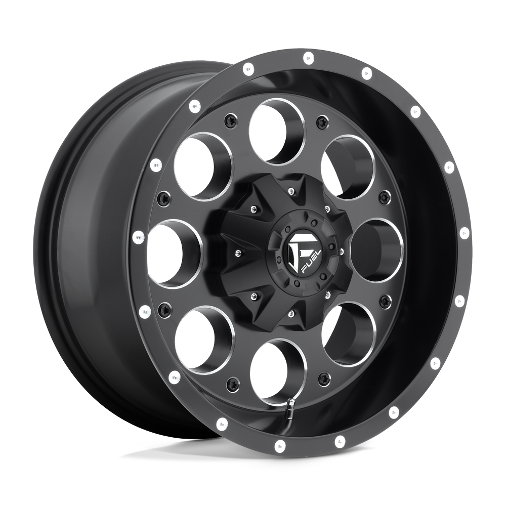 Fuel D525 Revolver Matte Black Milled Rim: 17x9, 6x135/6x139.7/6x5.5 ...