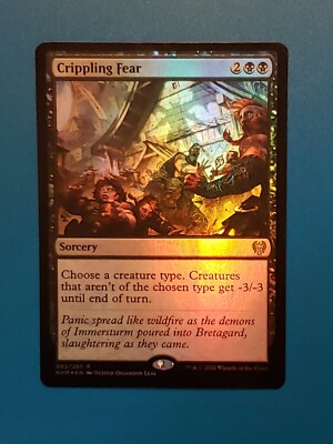MTG Crippling Fear FOIL Kaldheim Magic Card Near Mint+ | eBay