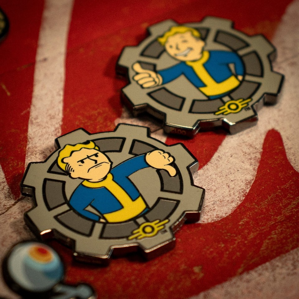 🚀 Official Fallout Vault Boy Vault Tech Flip Coin Official Bethesda ...