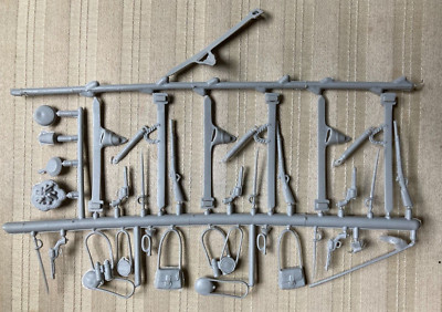 Vintage Marx American Civil War or US Cavalry Small Weapons Gray Sprue ...