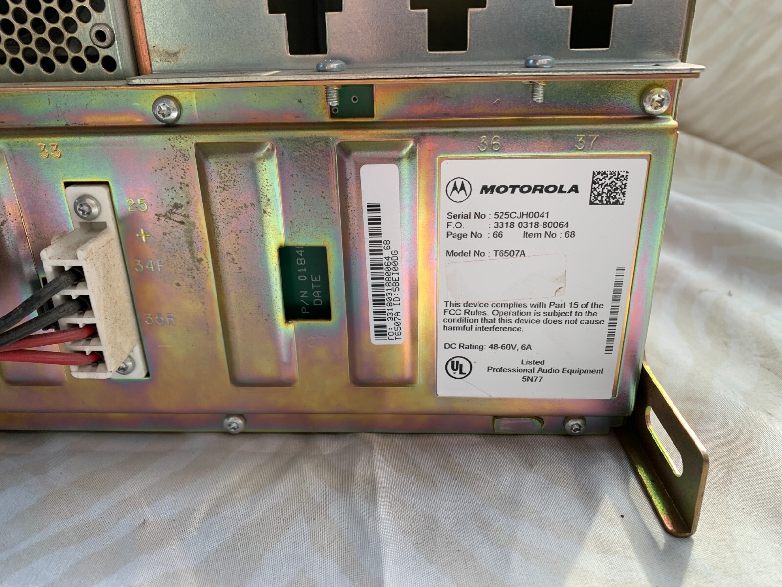 Motorola Astrotac Astro Tac 9600 Quantar APCO 25 Comparator T6507A for ...