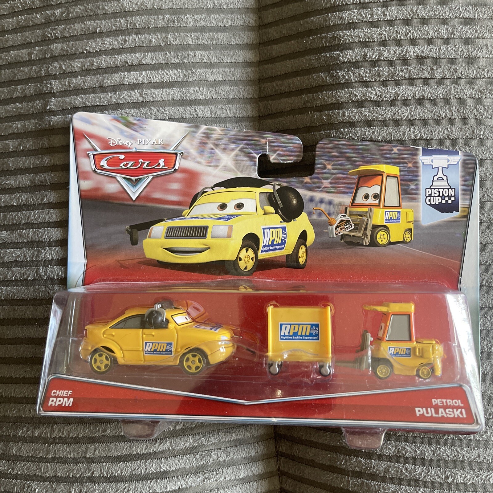 Disney Cars Movie Chief RPM & Petrol Pulaski Piston Cup Mattel CDP69 ...