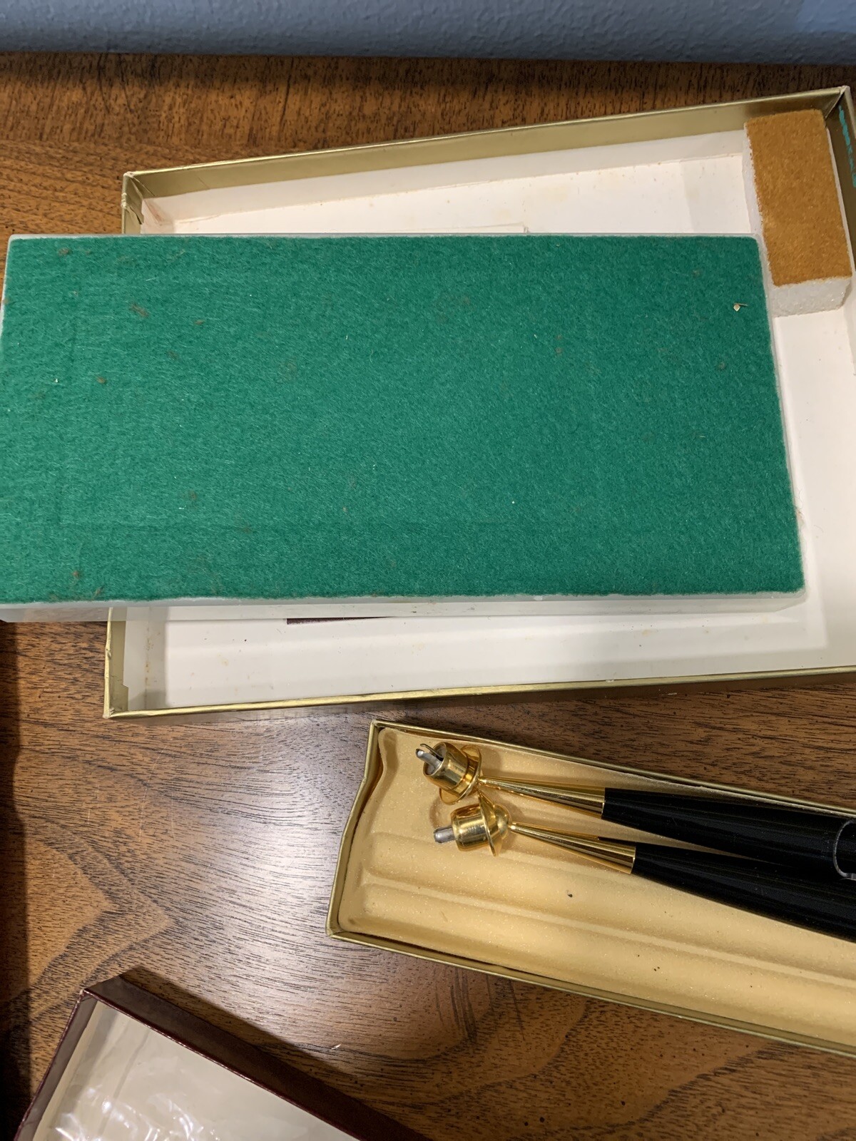 Vtg The Parker Desk Set - Marble Base w/Fountain & Ballpoint Pen (New ...