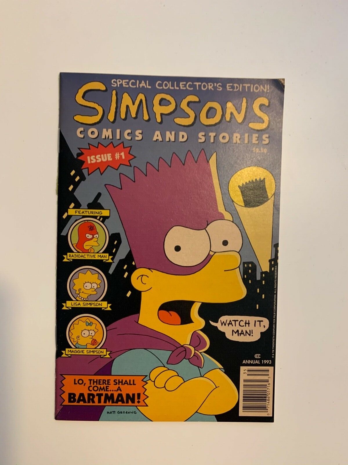 SIMPSONS COMICS AND STORIES ISSUE #1 1993 SPECIAL COLLECTOR'S EDITION ...