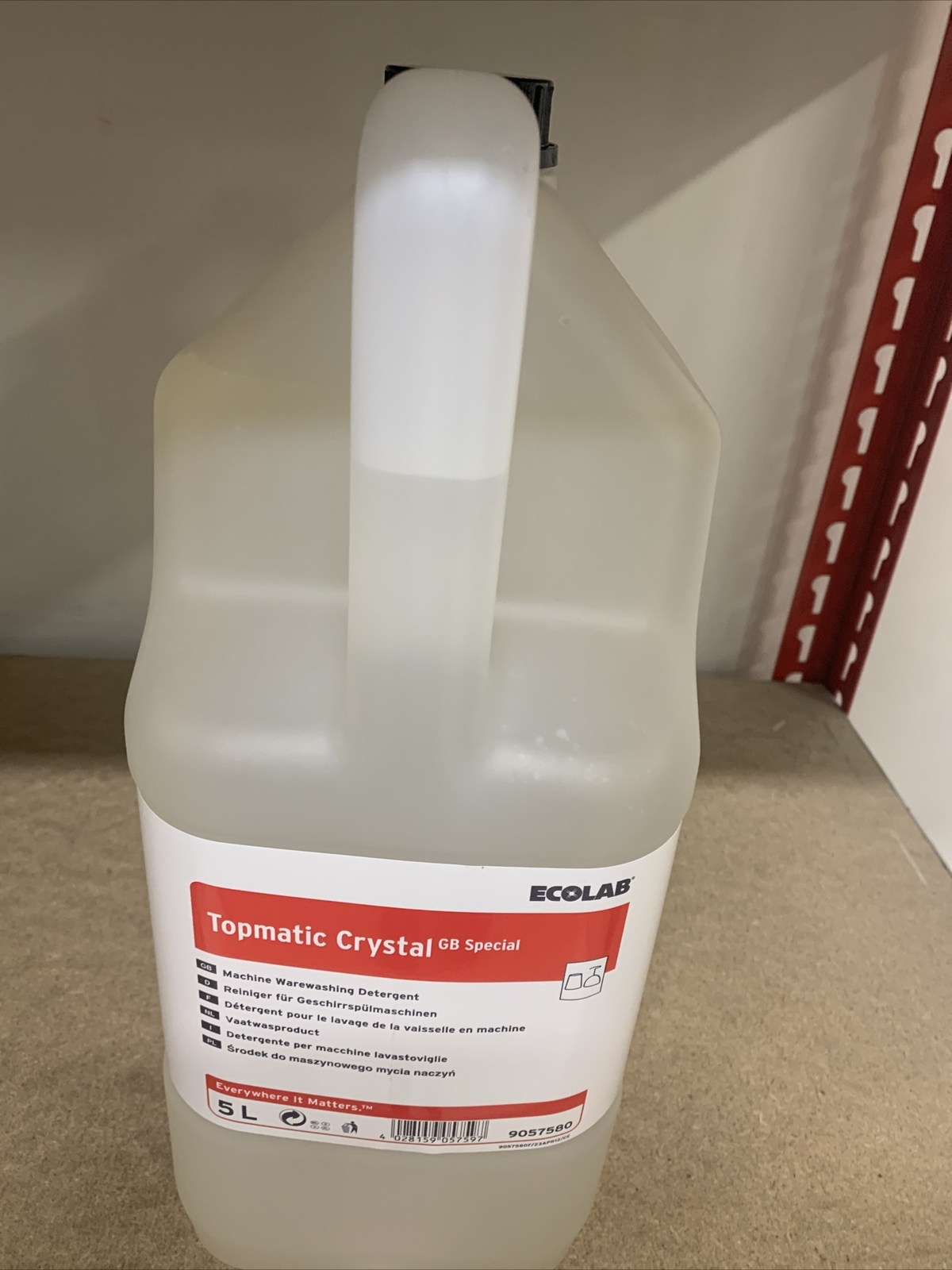 ECOLAB Topmatic Crystal GB Special Cabinet G/wash Detergent - 5L Pack ...