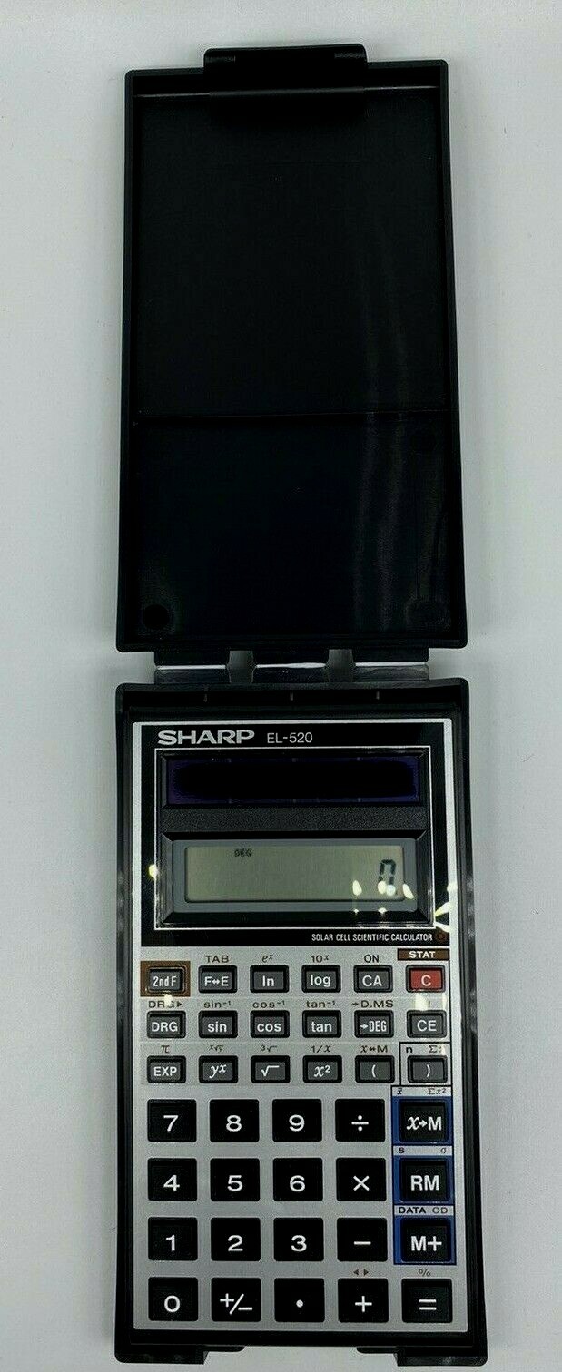 Sharp EL-520 Solar Scientific Calculator With Hard Case & Manual - GC ...