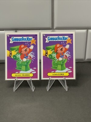Super Mario Nintendo Bowser Spoof 2 Card Set Garbage Pail Kids | eBay