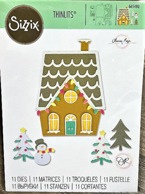 House with Christmas Lights Sizzix Thinlits Thin Metal Die Set 665480 NEW! | eBay
