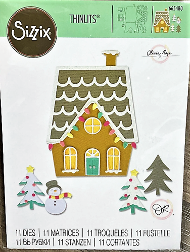 House with Christmas Lights Sizzix Thinlits Thin Metal Die Set 665480 NEW! | eBay