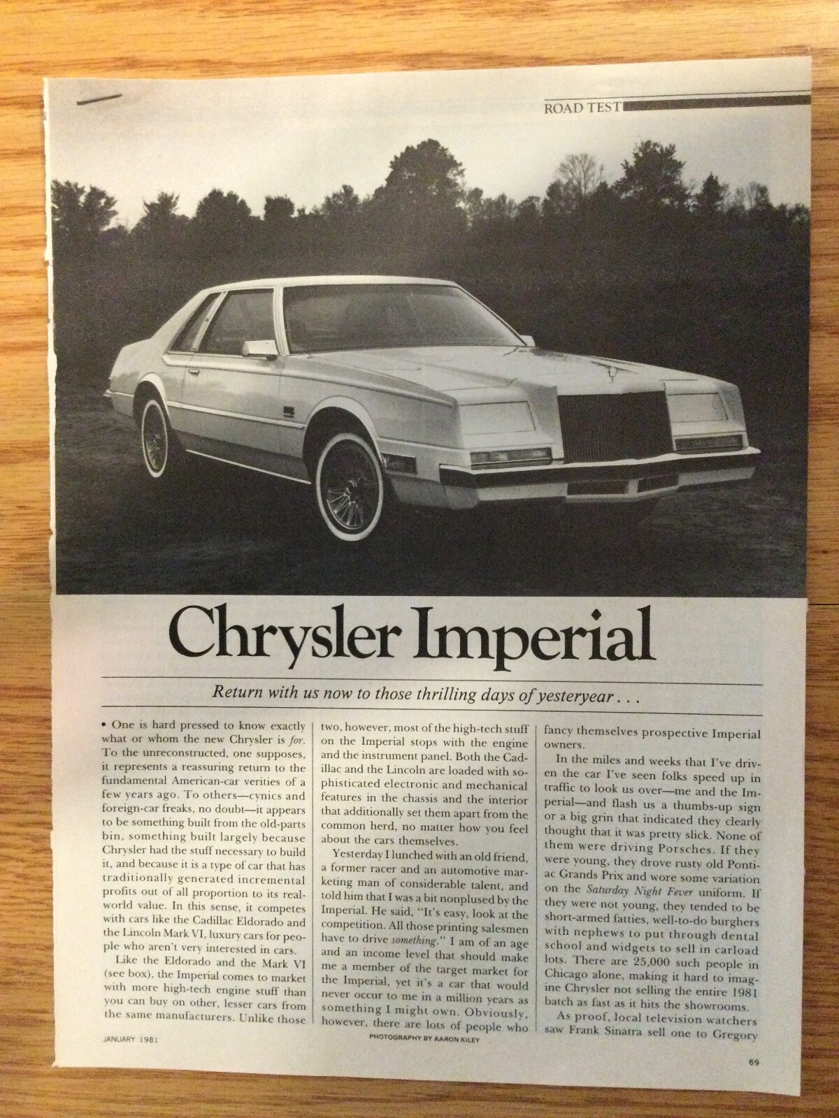 CHRY323 Article Road Test 1981 Chrysler Imperial Jan 1981 6 page | eBay