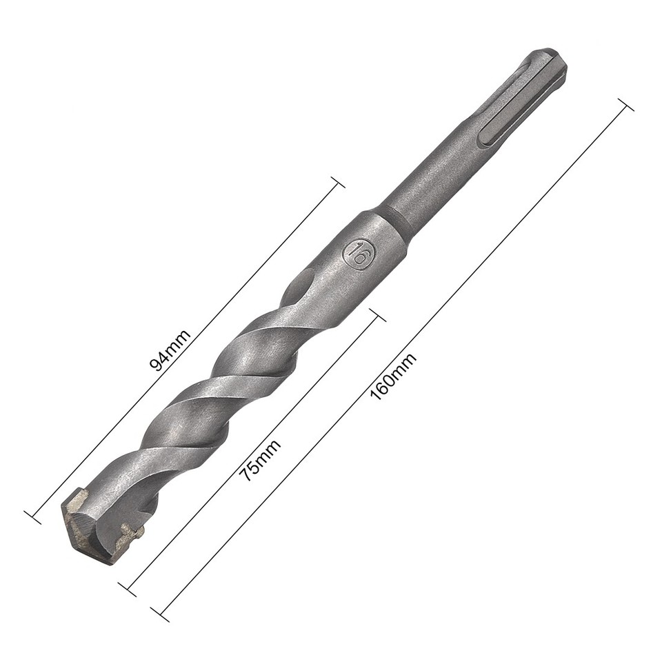 Masonry Drill Bit Carbide Tipped Hammer Bit 16mm Round Shank | eBay