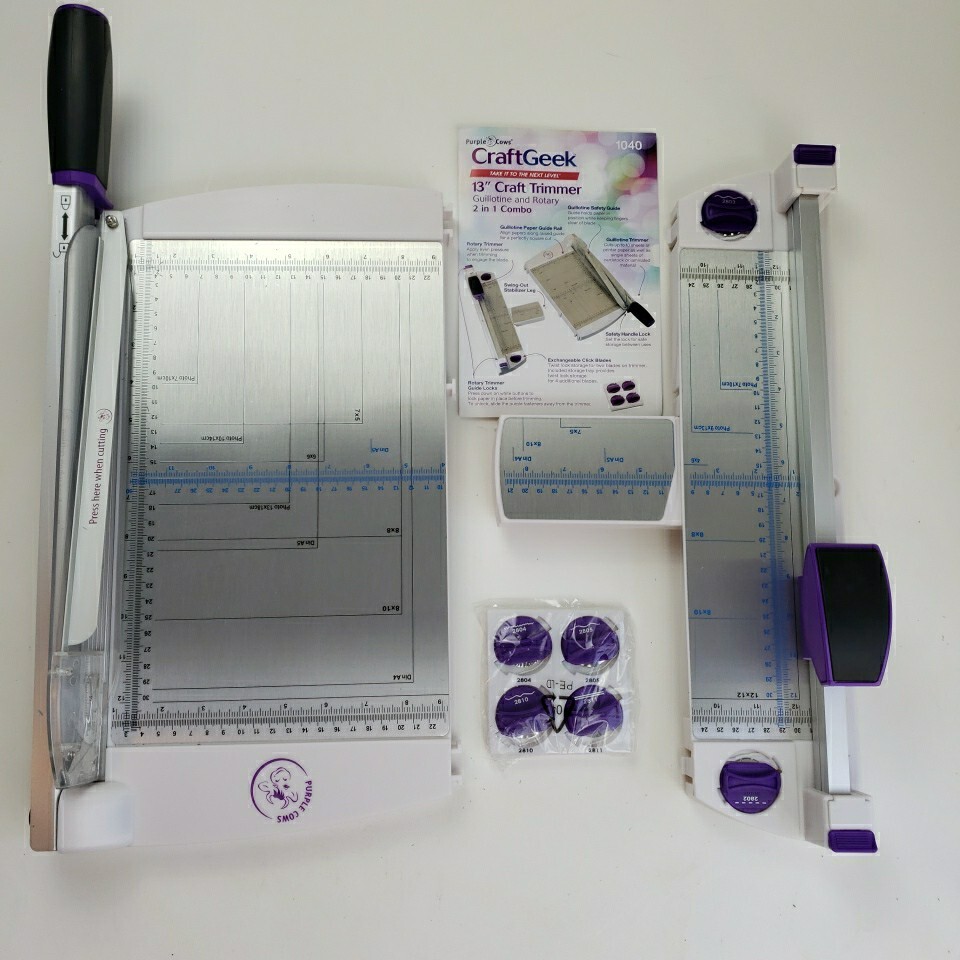 Purple Cows 2 in 1 Scrapbook Combo Craft Photos Office School Work ...