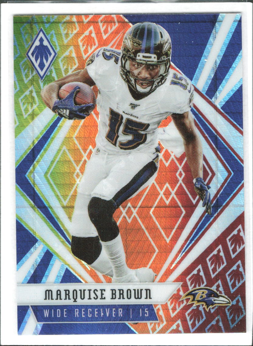 2020 Panini Phoenix Marquise Brown FIRE BURST FANATICS #63 Ravens | eBay