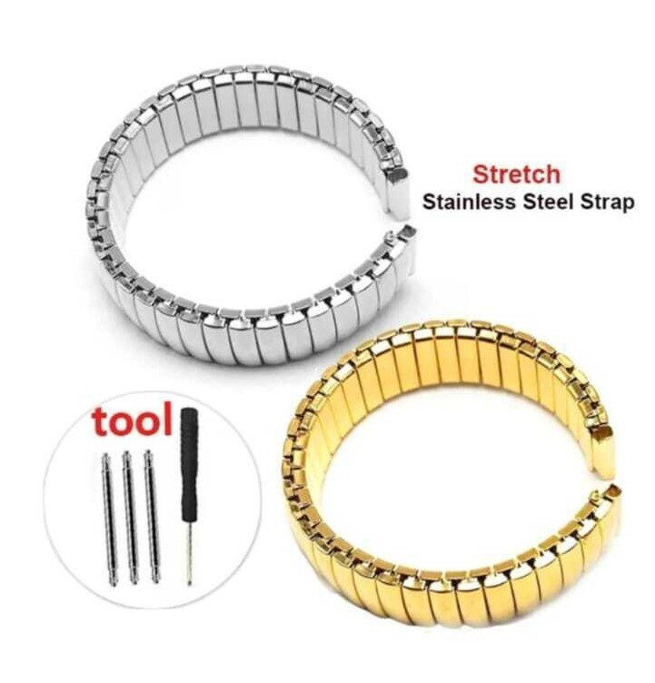 Expanding Watch Strap Stainless Steel Stretch Bracelet | eBay UK