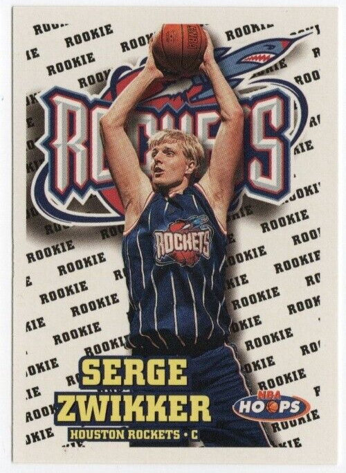 1997-98 NBA Hoops #191 Serge Zwikker Rookie Houston Rockets Card | eBay