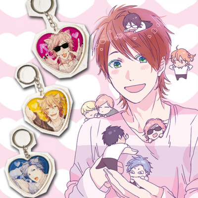 Anime Yarichin Bitch-bu Kawaii Acrylic Pendant Itabag Keychain Holiday ...