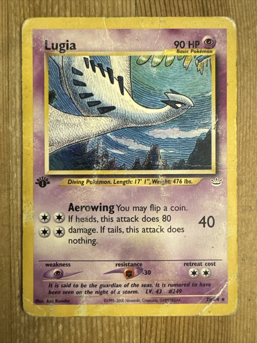 Lugia - 20/64 - Pokemon Neo Revelation 1st Edition Rare Card Lugia - 20/64 - Pokemon Neo Revelation 1st Edition Rare Card