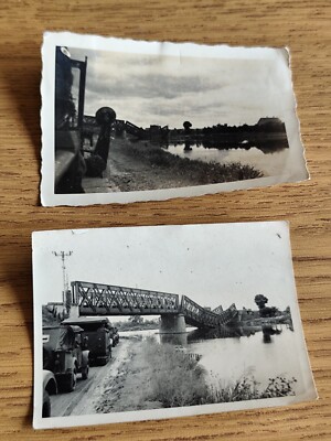 konvolut Fotos 2.wk zerstörte Brücke destroyed bridge ww2 photo FG | eBay