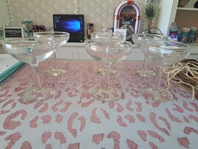 D monogrammed Etched Glass Champagne Glasses Set Of 6 | eBay