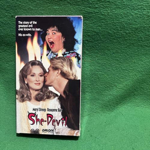 She Devil (1989, VHS) Meryl Streep, Roseanne Barr, Ed Begley RARE ...