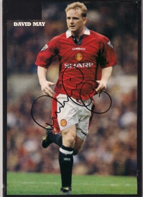 DAVID MAY SIGNED MANCHESTER UITED FULL PAGE PICTURE | eBay UK