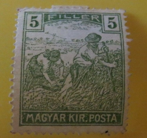 Vintage Hungarian Post Stamps 5 Filler Magyar Kir. Posta | eBay