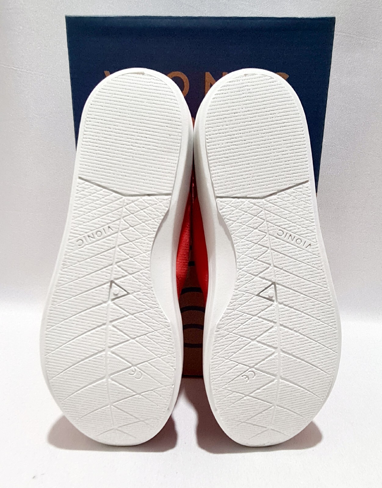 Vionic Pismo Poppy Red Shoes UK 4 New Canvas Vegan Friendly Beach ...