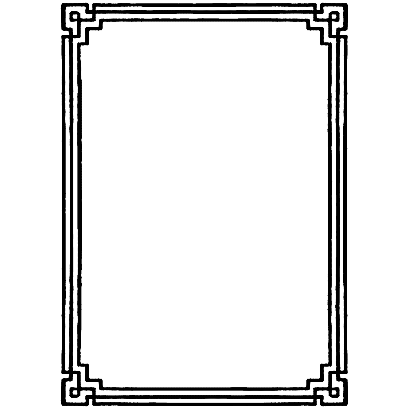 ATC Triple Border Beeswax Rubber Stamp Mounted Artist Trading Cards ...