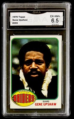 1976 Topps #295 GENE UPSHAW Oakland Raiders GMA 6.5 EX MT M22 | eBay