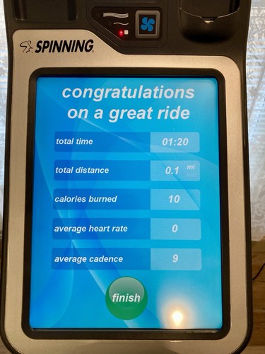 Star Trac eSpinner indoor exercise bike with touchscreen and spinning ...