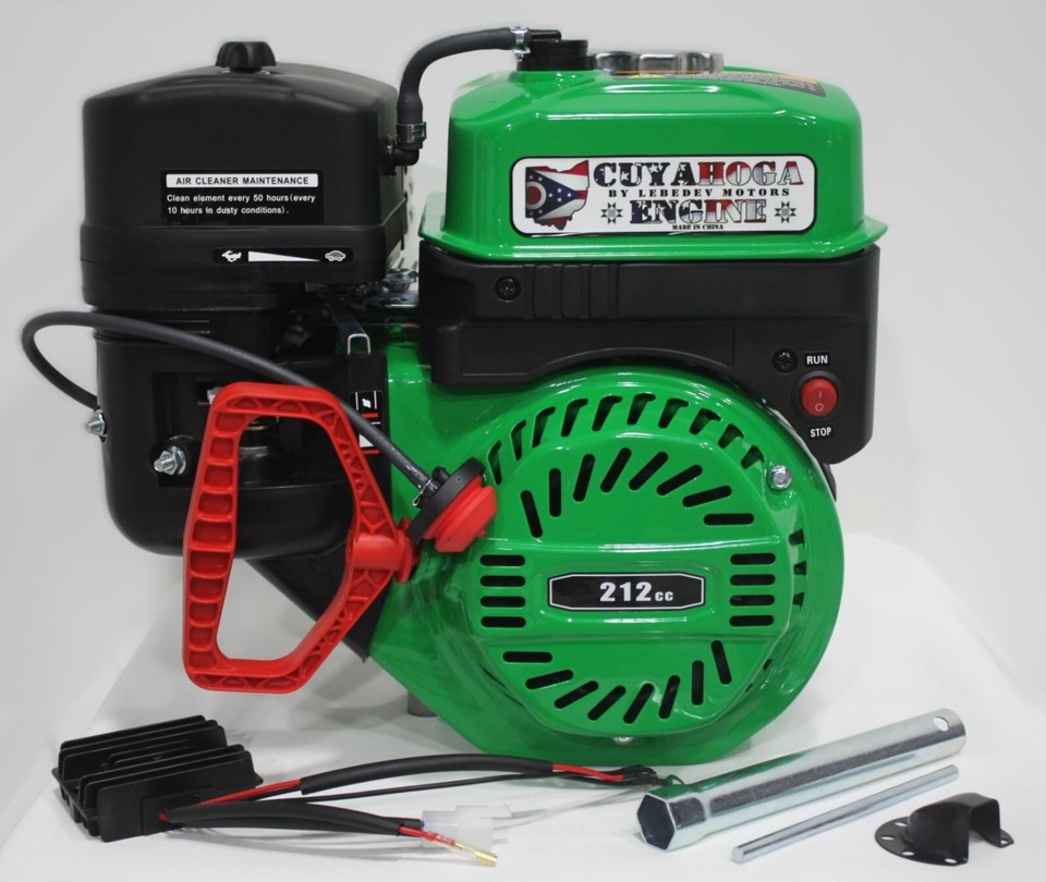 CUYAHOGA 8HP 212cc GENERATOR 8A/100W Recoil Start Horizontal Gas ...
