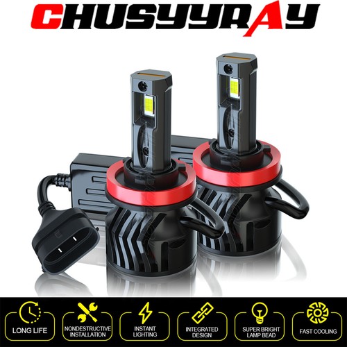 2X H11 LED Headlight Low Beam Bulbs Kits 6500K White For Honda Insight ...