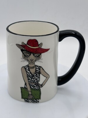 Hipster Coffee Mug Tiger Fashionista Signature Houseware Inc. | eBay