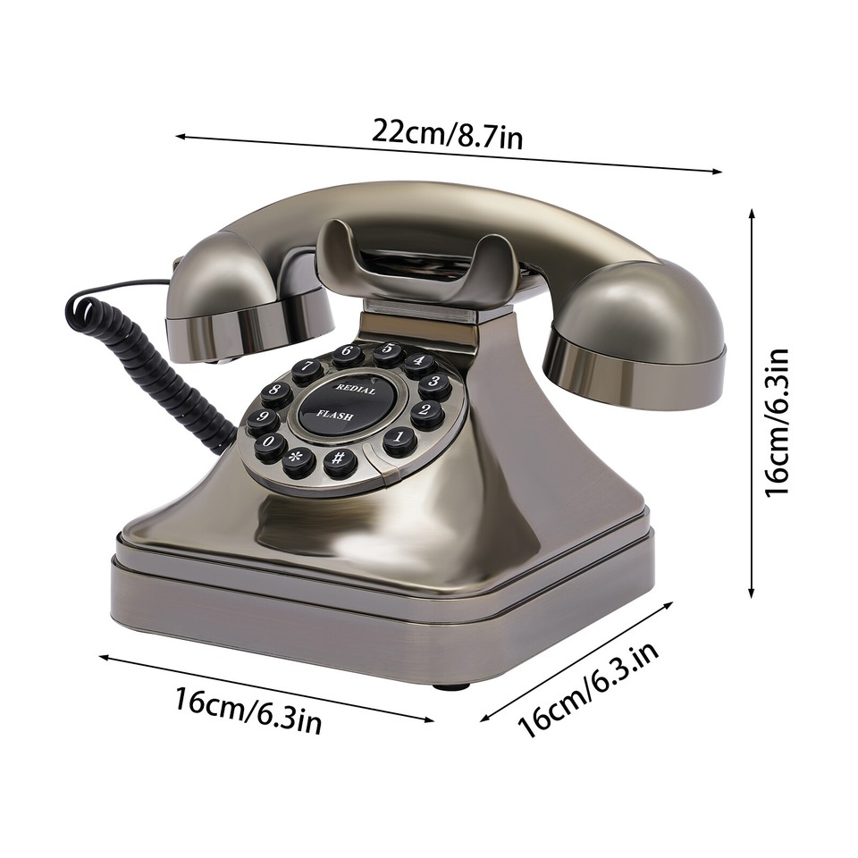 Antique Phones Corded Landline Telephone Vintage Classic Rotary Dial ...
