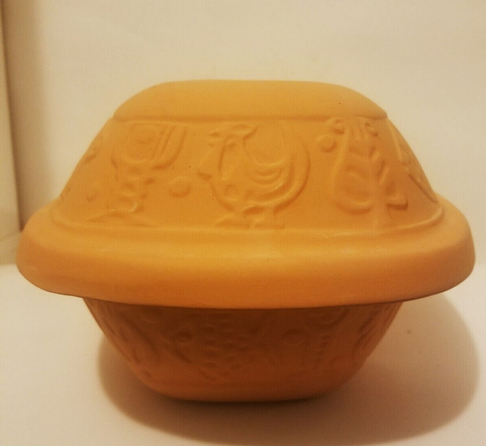 Romertopf 111 Clay Baker Roaster Dish Pan Pot Made in Mexico Guide ...