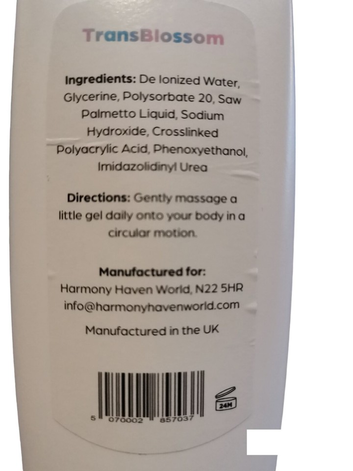 100ml TransBlossom T Gel - MTF Transition, Trans, Genderfluid | eBay