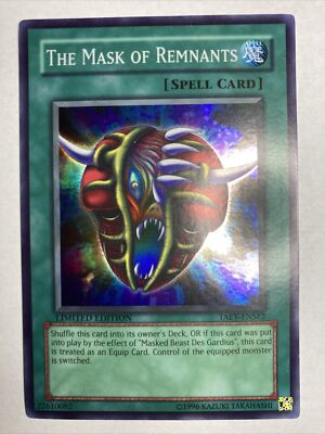 The Mask of Remnants - TAEV-ENSE2 - Super Rare - Limited Edition New 10 ...
