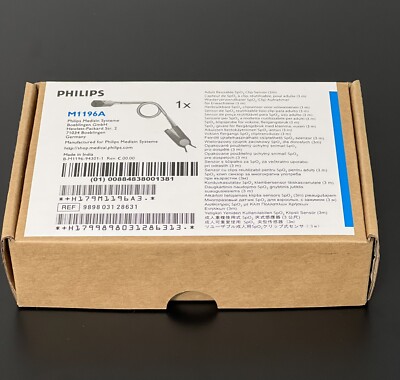 Philips M1196A Adult Clip SpO2 Sensor Original w/ Packing - Same Day ...