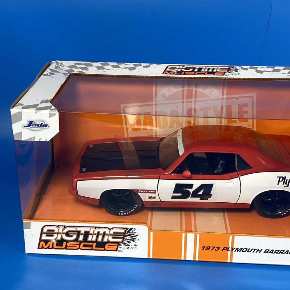 Jada Big Time Muscle Diecast 1/24 1973 Plymouth Barracuda NEW 99086 | eBay