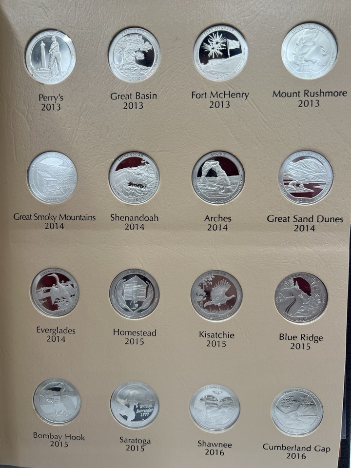 2010-2020 Clad Proof QUARTERS SET AMERICA THE BEAUTIFUL NATIONAL PARK ...