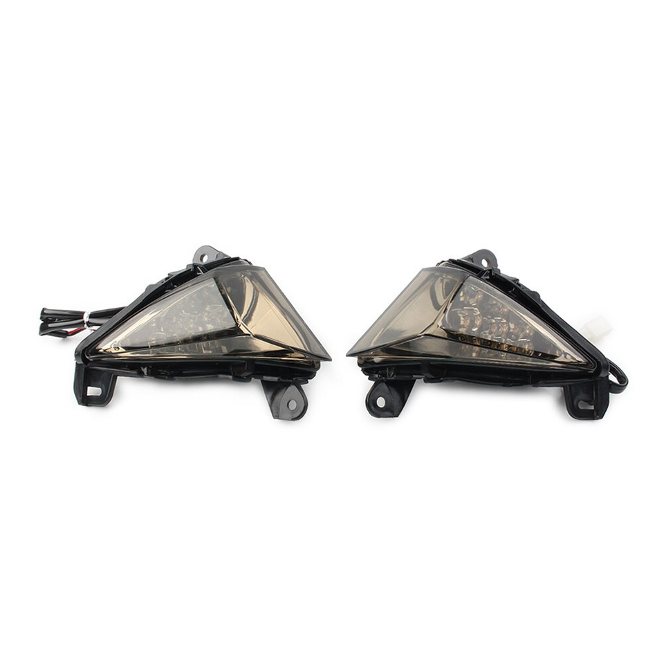 Front LED Turn Signals Blinker Fit Kawasaki ZX 6R 14R Ninja 650F ...