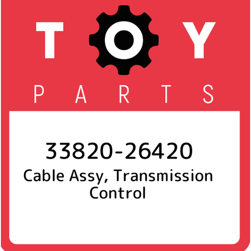 33820-26420 Toyota Cable assy, transmission control 3382026420, New ...