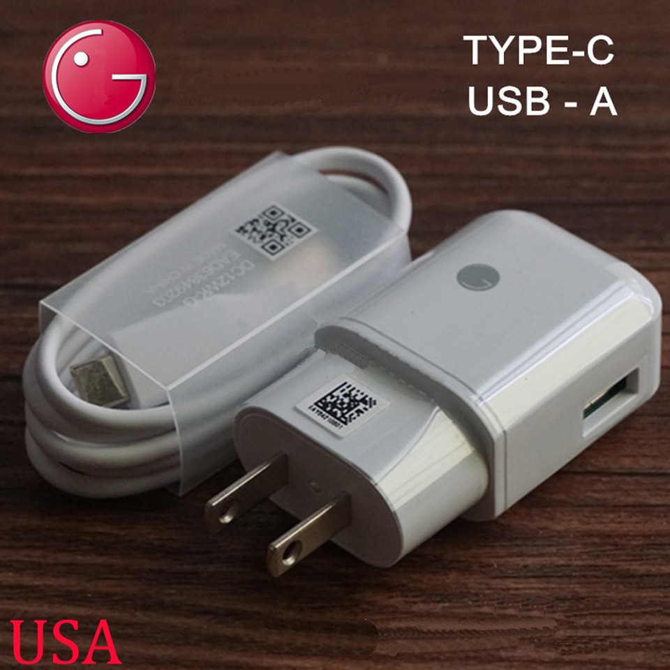 Original For LG V20 G6 USB Data Cable Fast Charger Rapid Travel Adapter ...