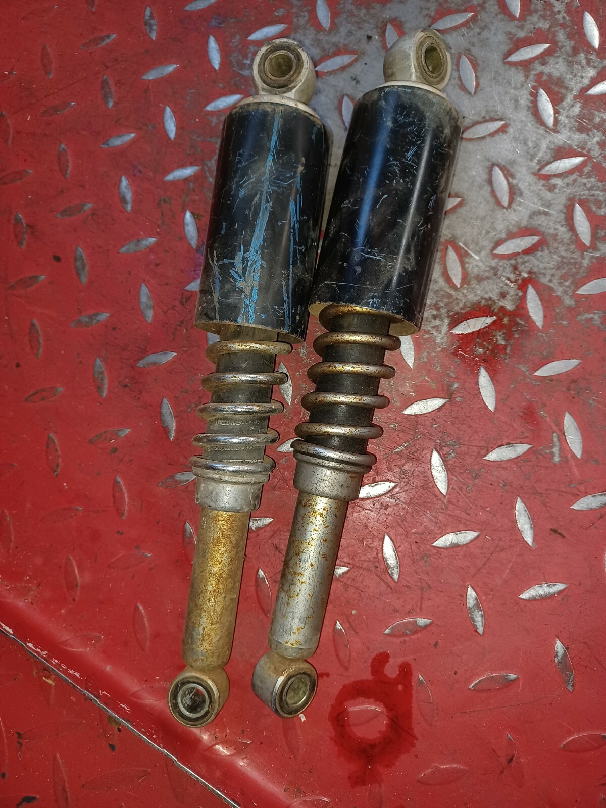 1970 HONDA CB100 REAR SHOCKS #2165 | eBay