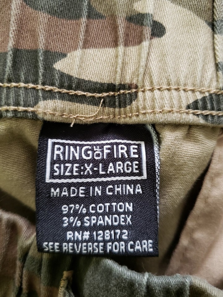 Ring of Fire Boys' Chino Jogger Pants - color Green Camo/ Khaki Sz XL ...