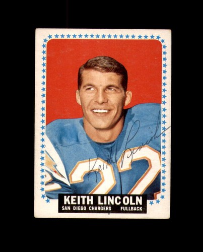 Keith Lincoln Signed 1964 Topps San Diego Chargers Autograph | eBay
