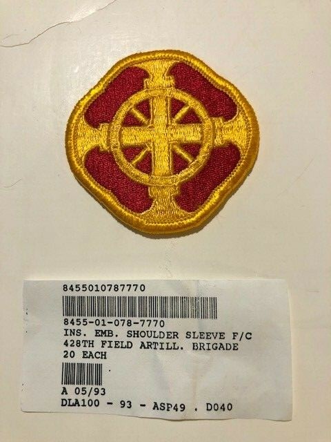 428th Field Artillery Brigade U.S. Army Shoulder Patch Insignia | eBay